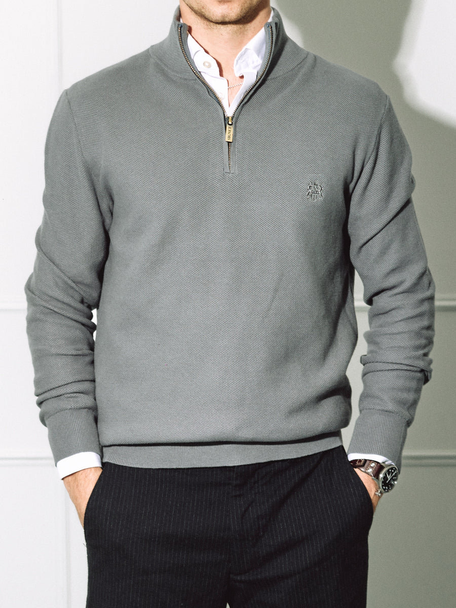 Mesh Knit Quarter Zip – SIGNET